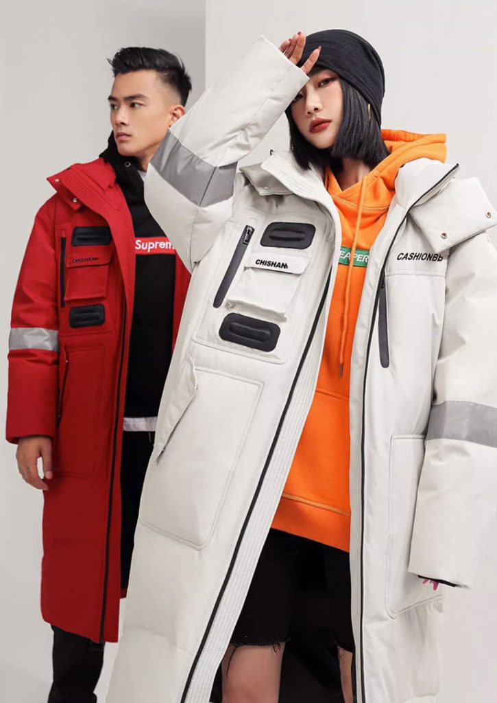 Cold down jacket super thick long tooling warm coat-8