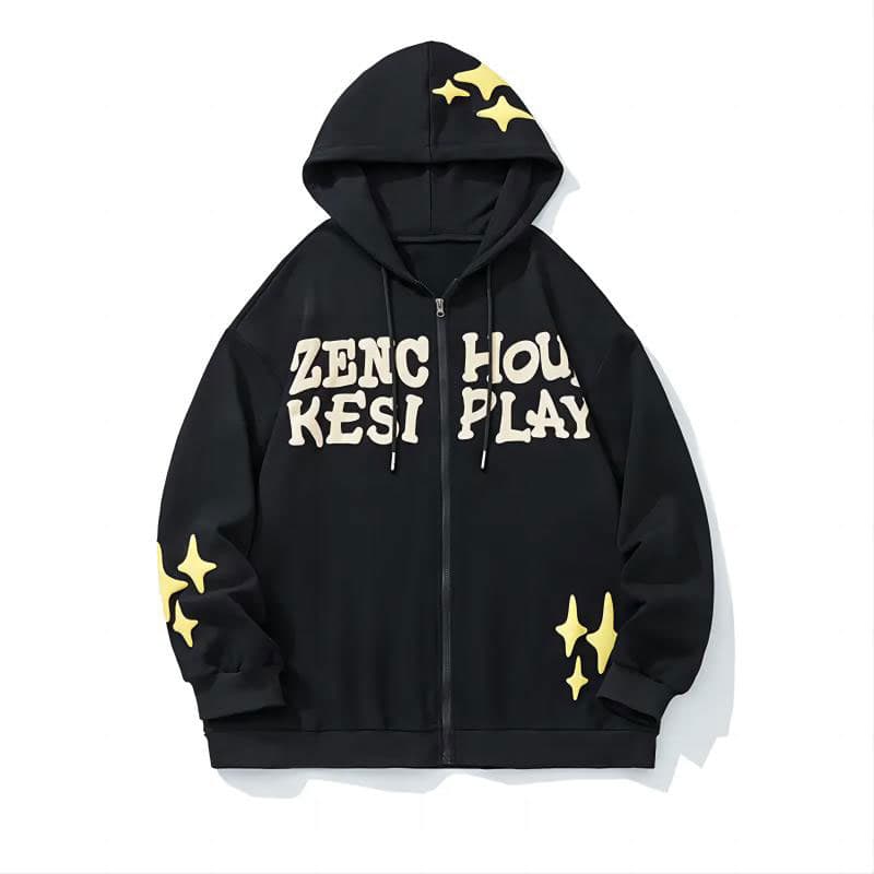 A Custom Hoodie with 3D Puff Print | Best Custom Streetwear Manufacturer