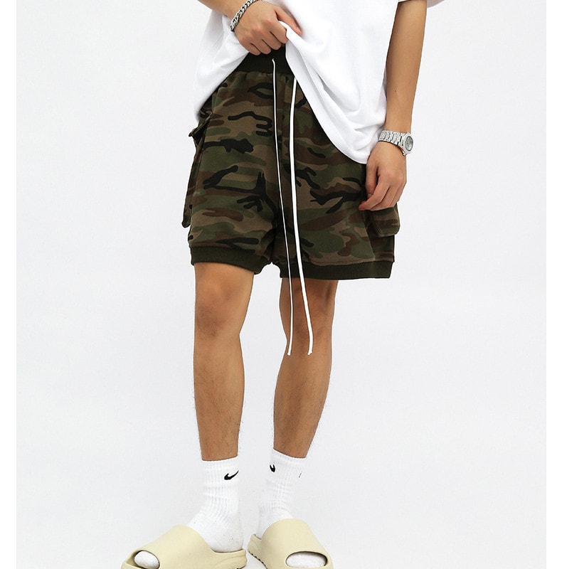 Custom high-end hip hop camo casual shorts | Best Custom Streetwear ...
