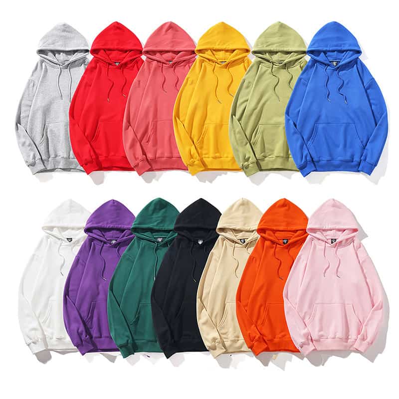 Solid color hoodies that can feature a personalized logo-7
