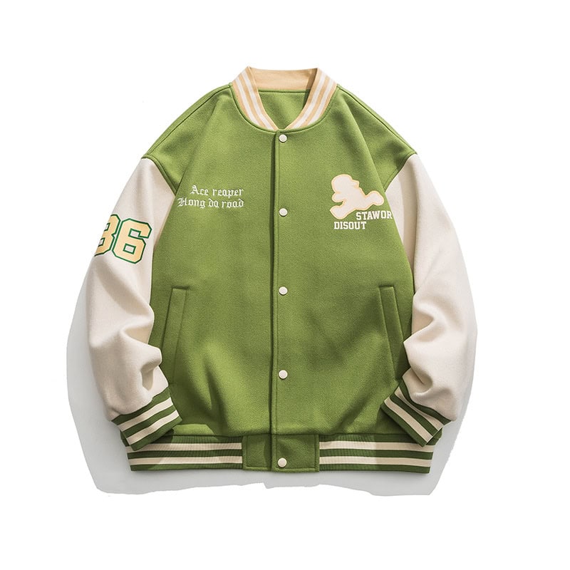 streetwear Printed Graphic Oversize Cotton baseball jacket | Best ...