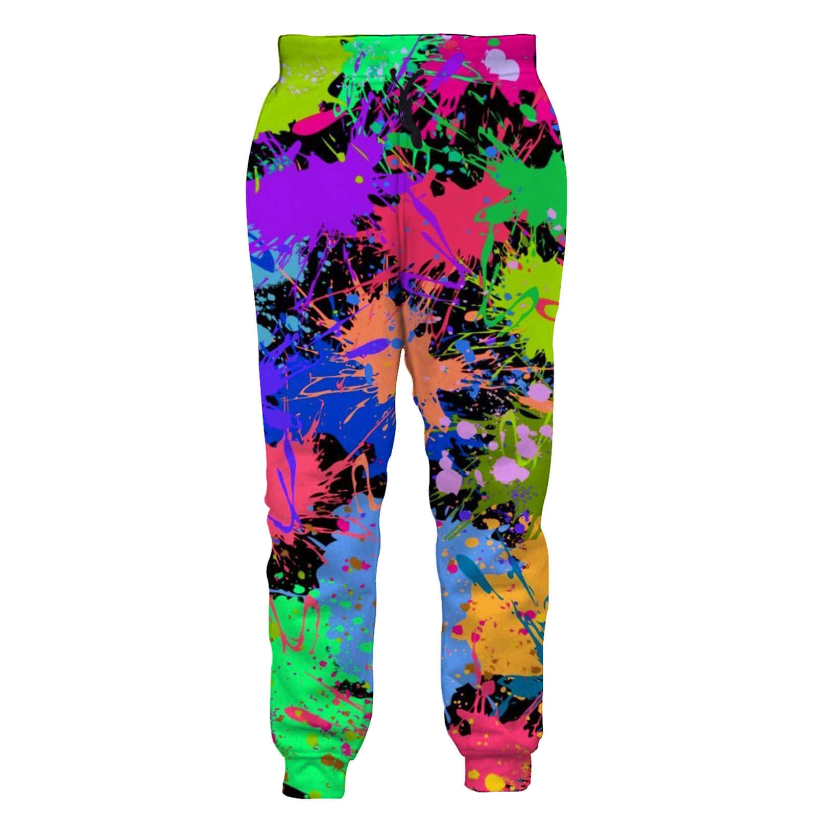 Casual painting Original Graphic Oversize Loose pants | Best Custom ...