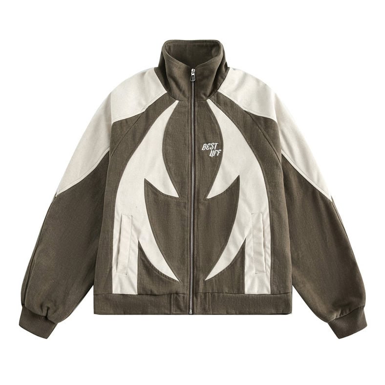 Applique Distressed hip hop baseball jacket | Best Custom Streetwear ...