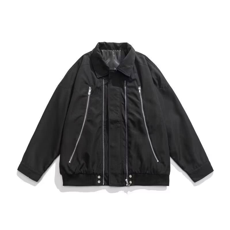 Niche premium loose zipper bomber jacket | Best Custom Streetwear ...