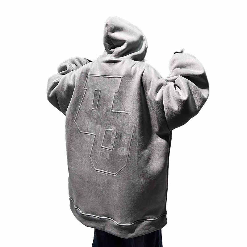 Men's 100% Cotton Vintage Custom Letter 3D Embossed Hoodie | Best ...