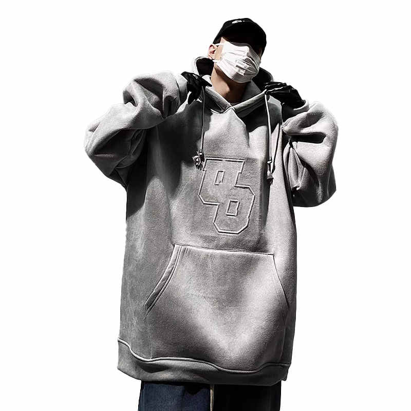 Men's 100% Cotton Vintage Custom Letter 3D Embossed Hoodie | Best ...