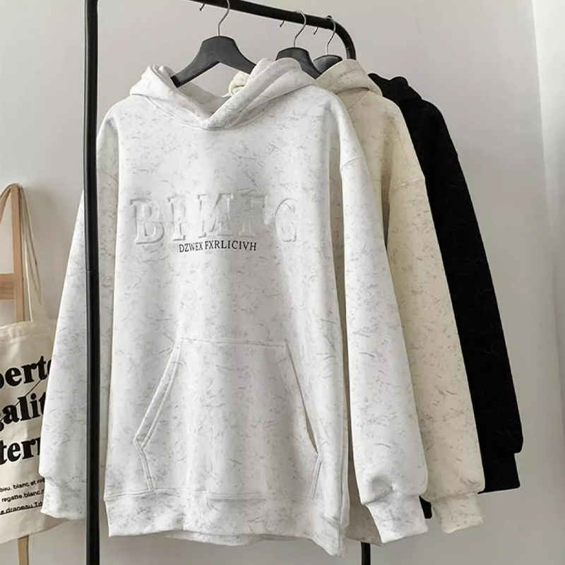 Logo Design Casual Oversized Embossed Hoodie Custom | Best Custom ...