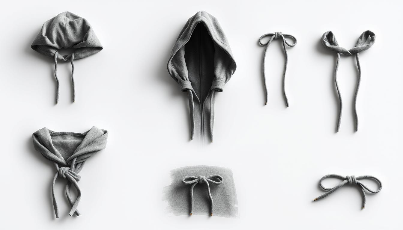 how to tie your hoodie strings